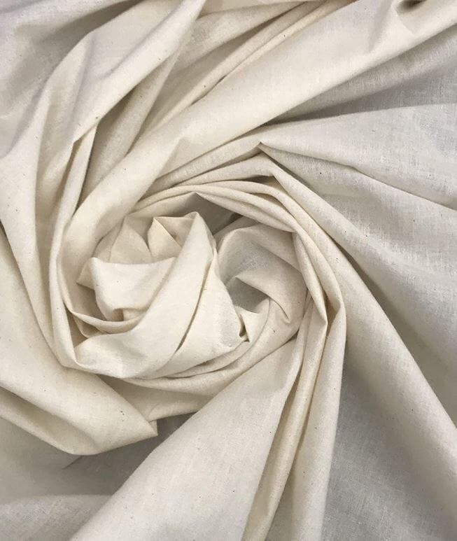 100% Cotton Muslin Fabric | Unbleached Natural Muslin | 63" Wide | Uph ...