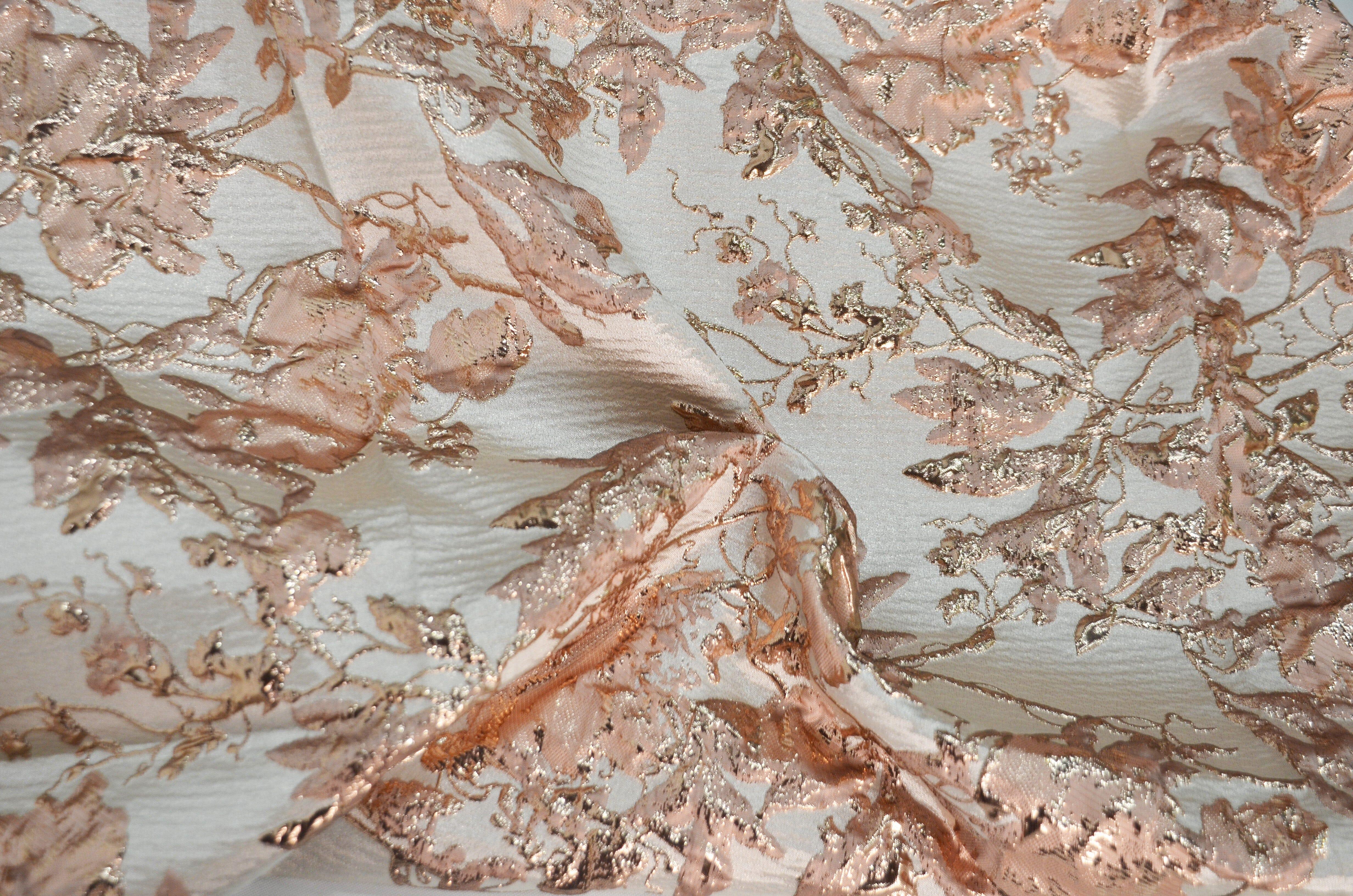 Floral Bubble Metallic Jacquard Fabric | Design 17709 | 54" Wide | Mul ...