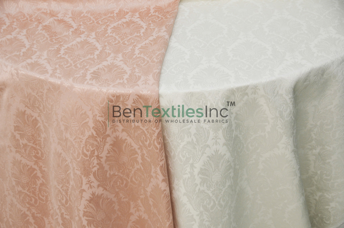 Vintage Damask Fabric | Damask Brocade Fabric | 58" Wide | Drapery, Cu ...